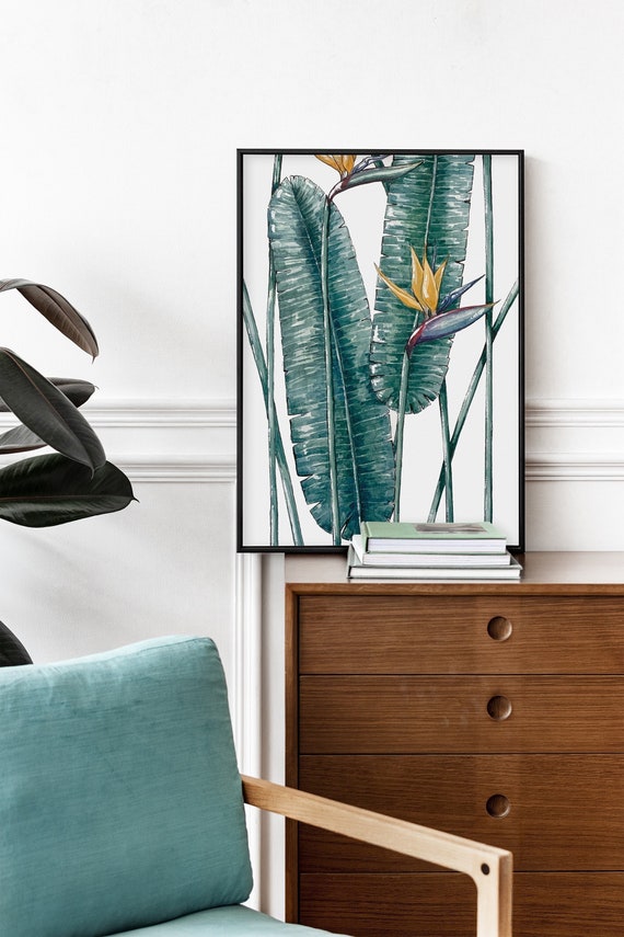 Digital Printable Tropical Plant Poster Ready to Print | Etsy