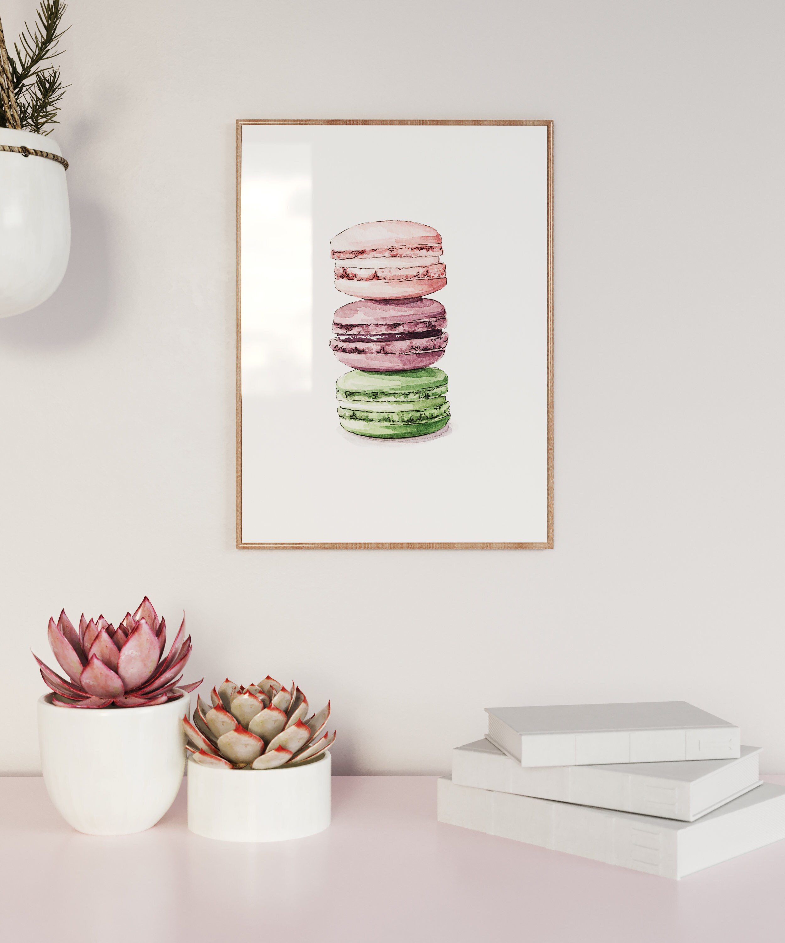 Printable Macaroon Poster Cute Art Ready to Print - Etsy
