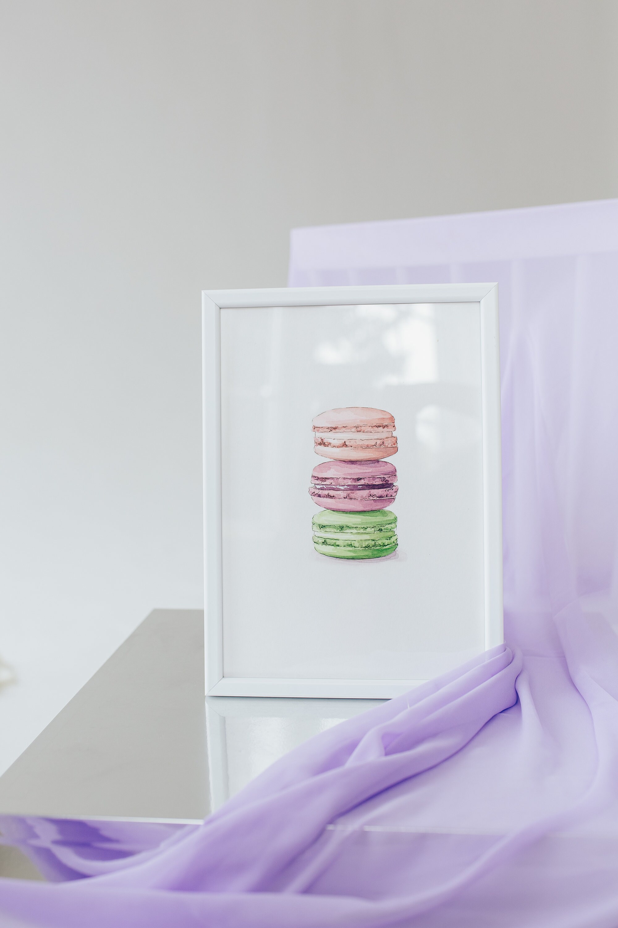 Printable Macaroon Poster Cute Art Ready to Print - Etsy