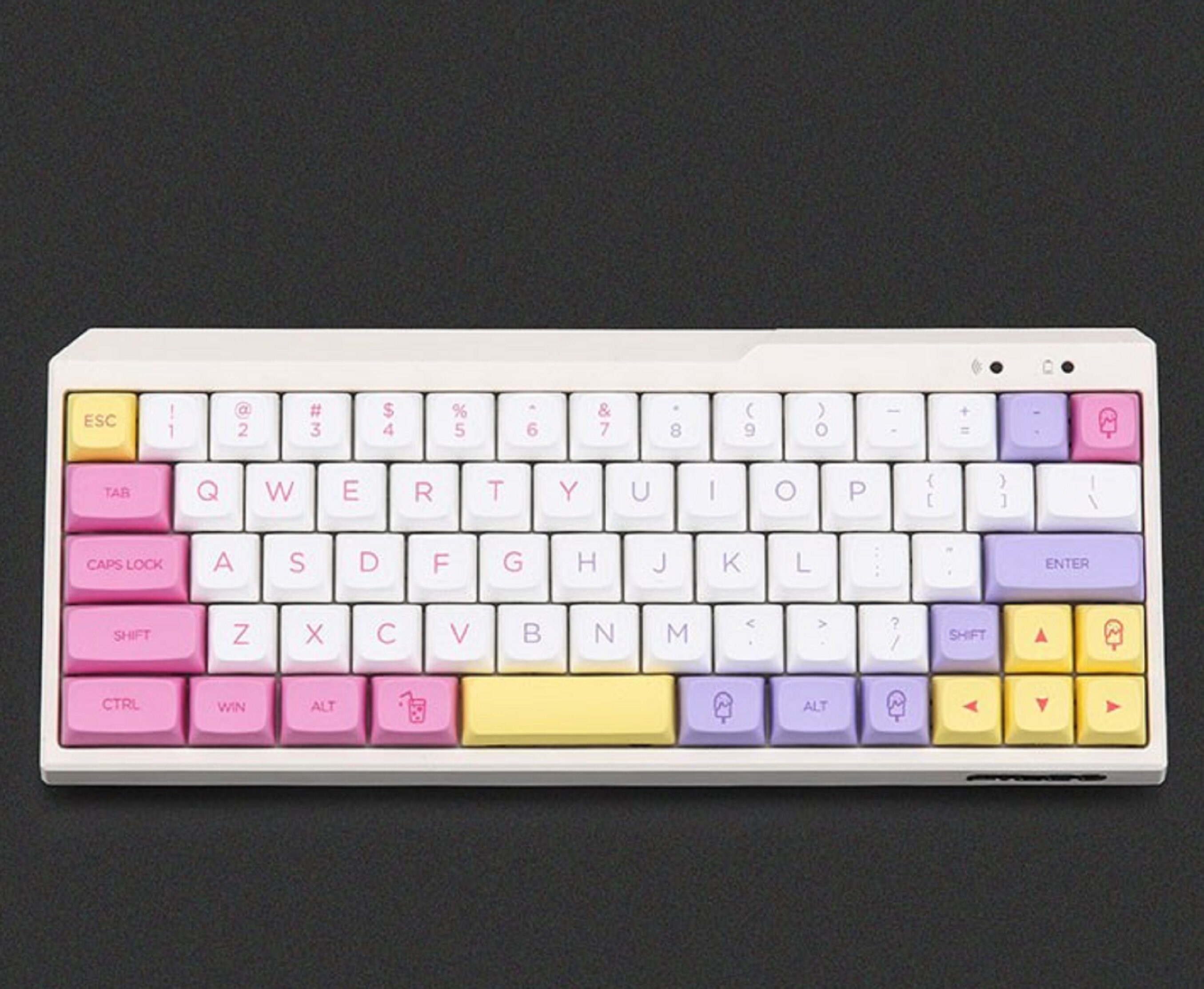 Ice Cream keycap set Cute keycap set full Thick PBT dye | Etsy