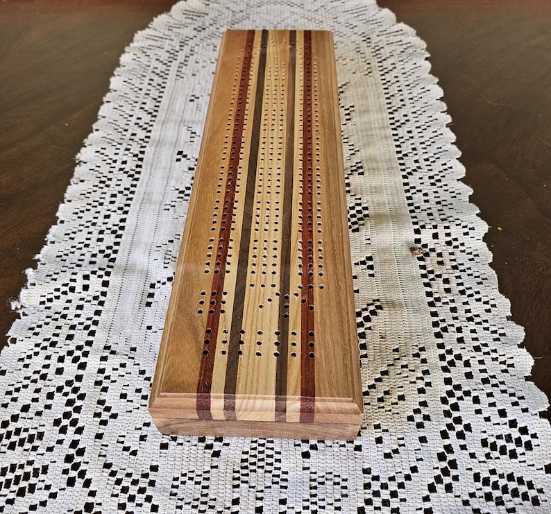 Hand Crafted Hardwood Cribbage Board - Etsy