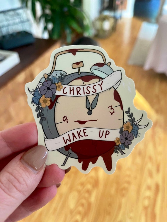 Stranger Things Chrissy Wake Up Sticker Etsy