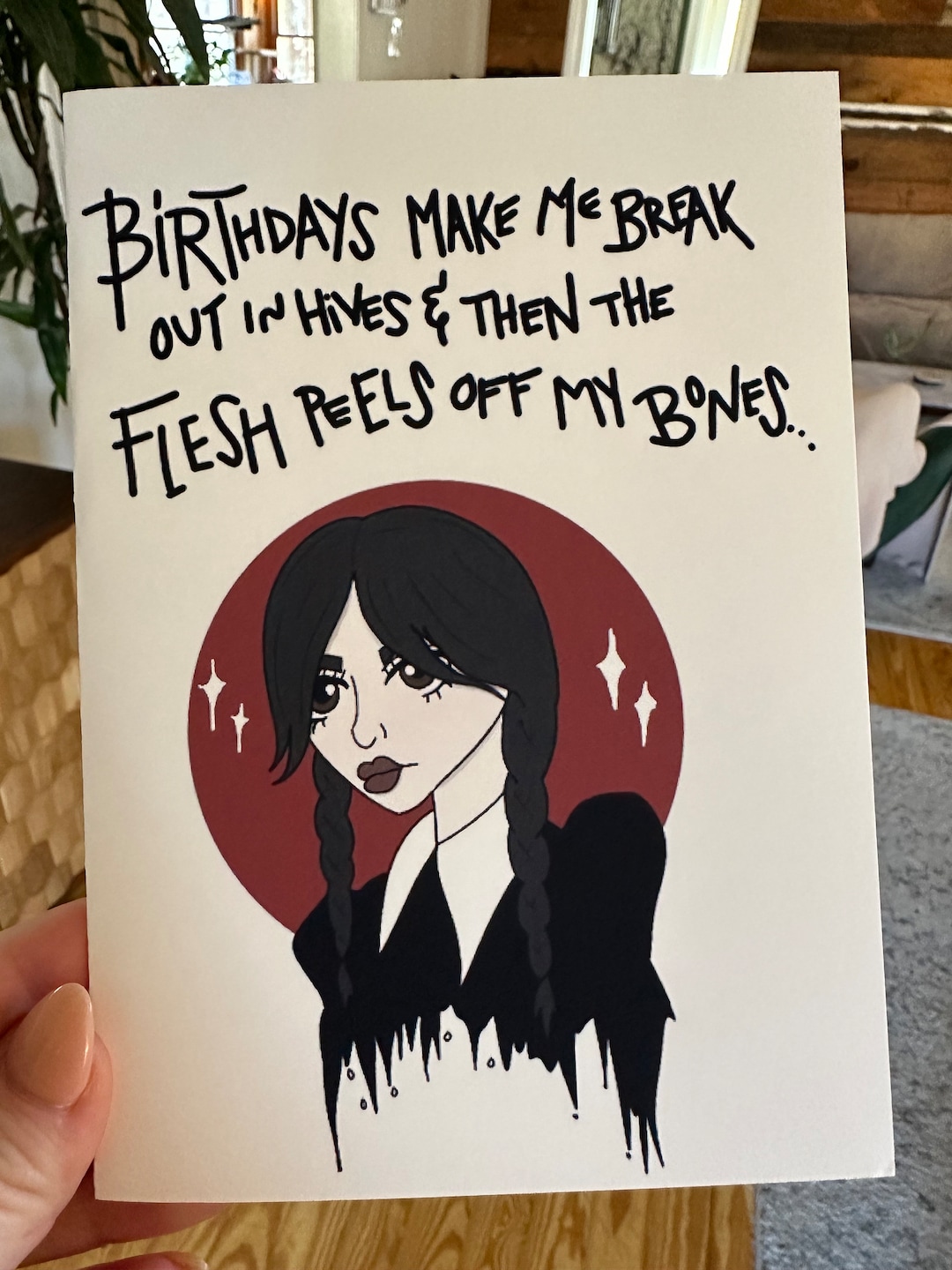 Wednesday Happy Birthday Card - Etsy