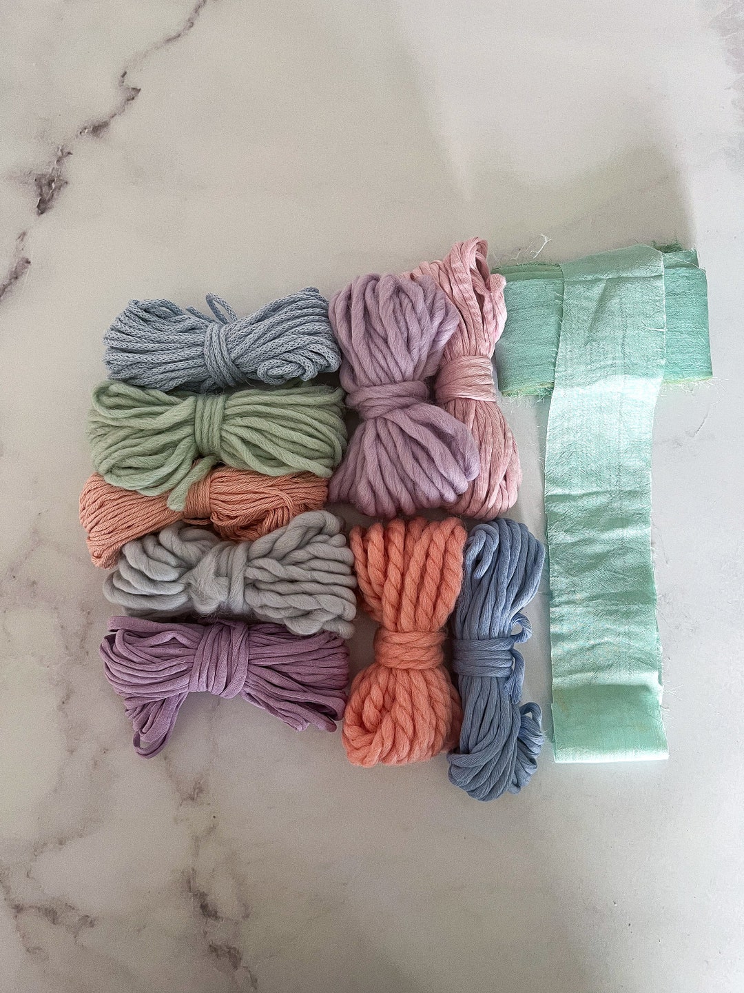 Fibre Pack Soft Pastels, Weaving Kit, Mini Skein Set, Weaving Supplies ...