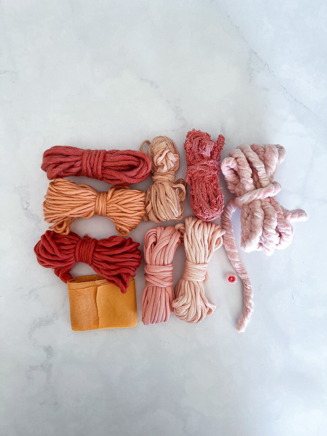 Weaving Fibre Pack Peach Pink, Weaving Kit, Weaving Supplies, Color ...