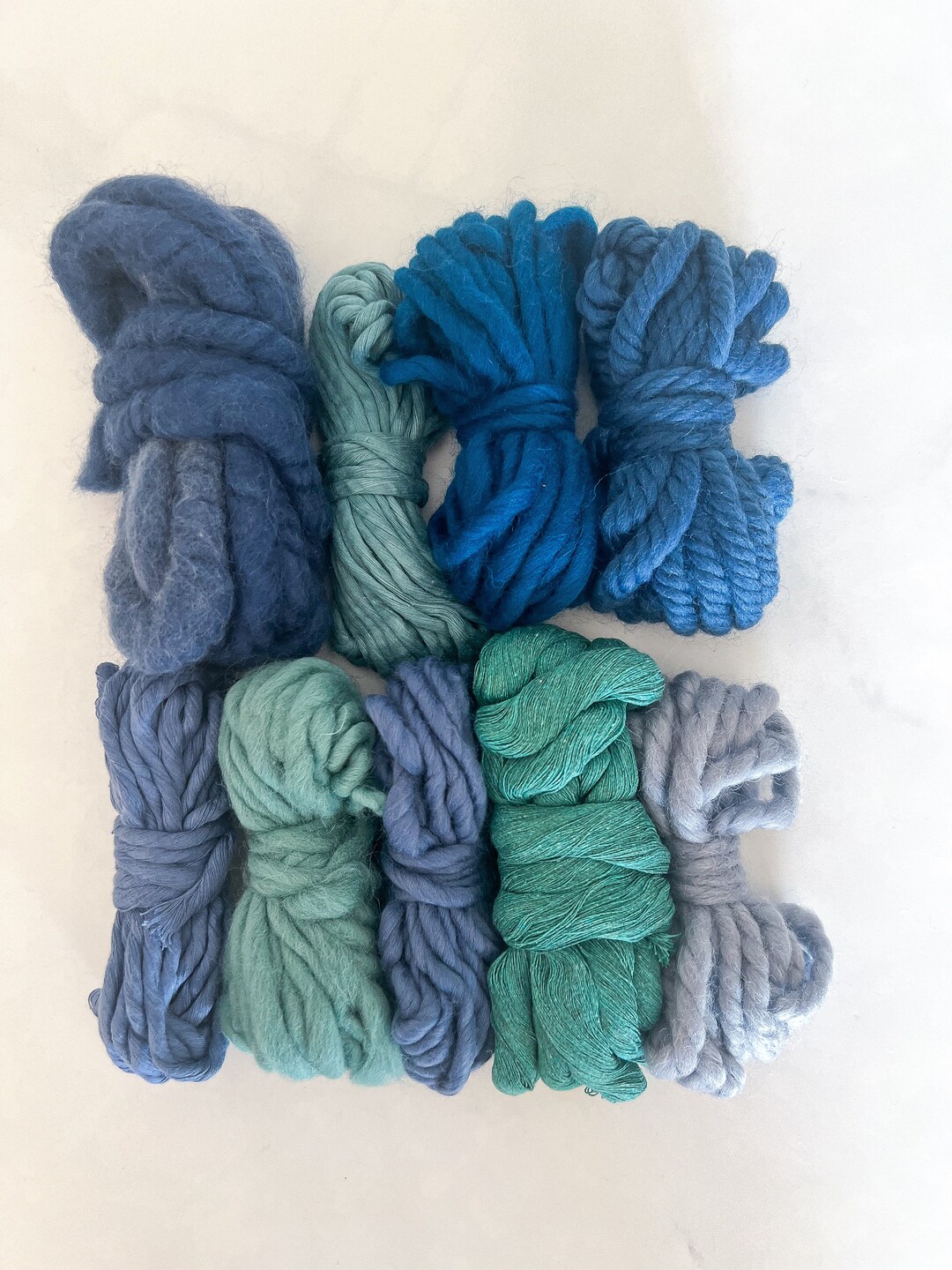 Weaving Fibre Pack Deep Ocean, Weaving Kit, Weaving Supplies, Blue ...