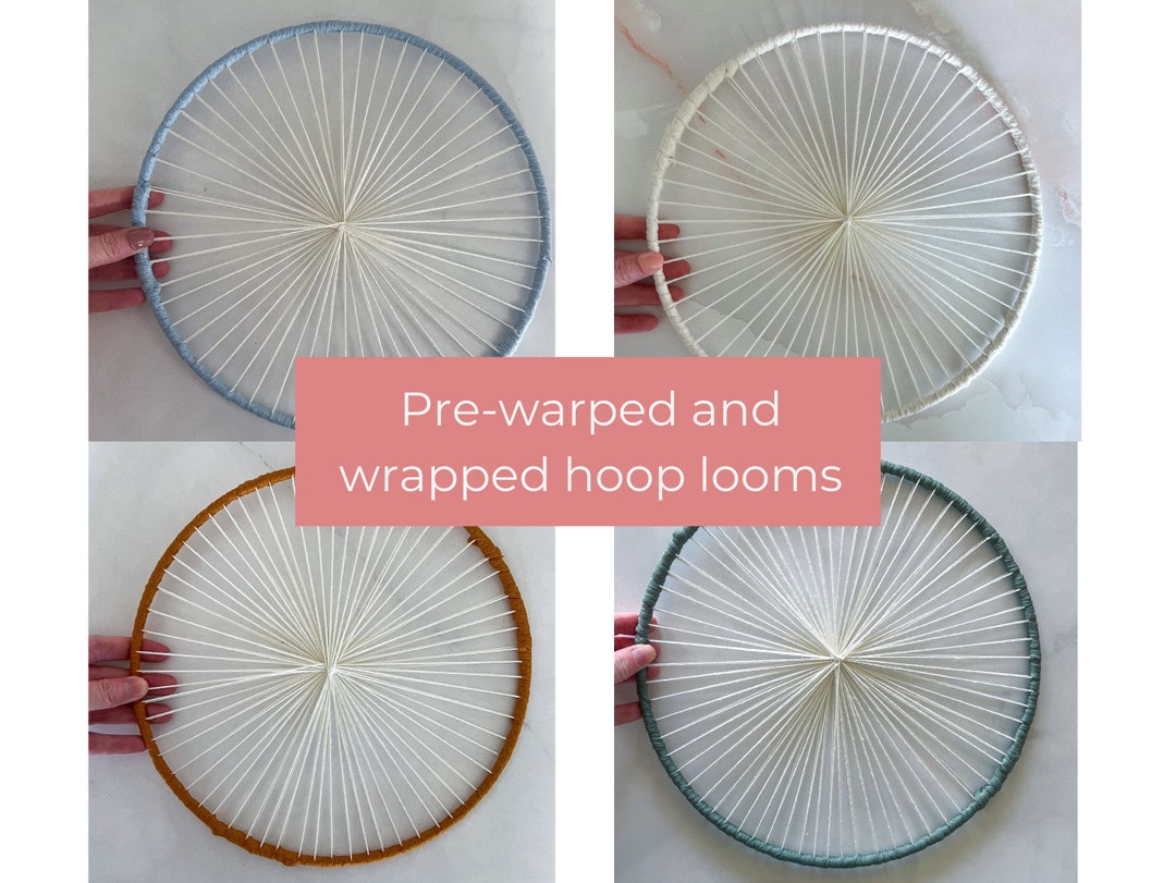 Warped Round Weaving Loom, Ready to Weave Circle Weave Hoop, Metal ...