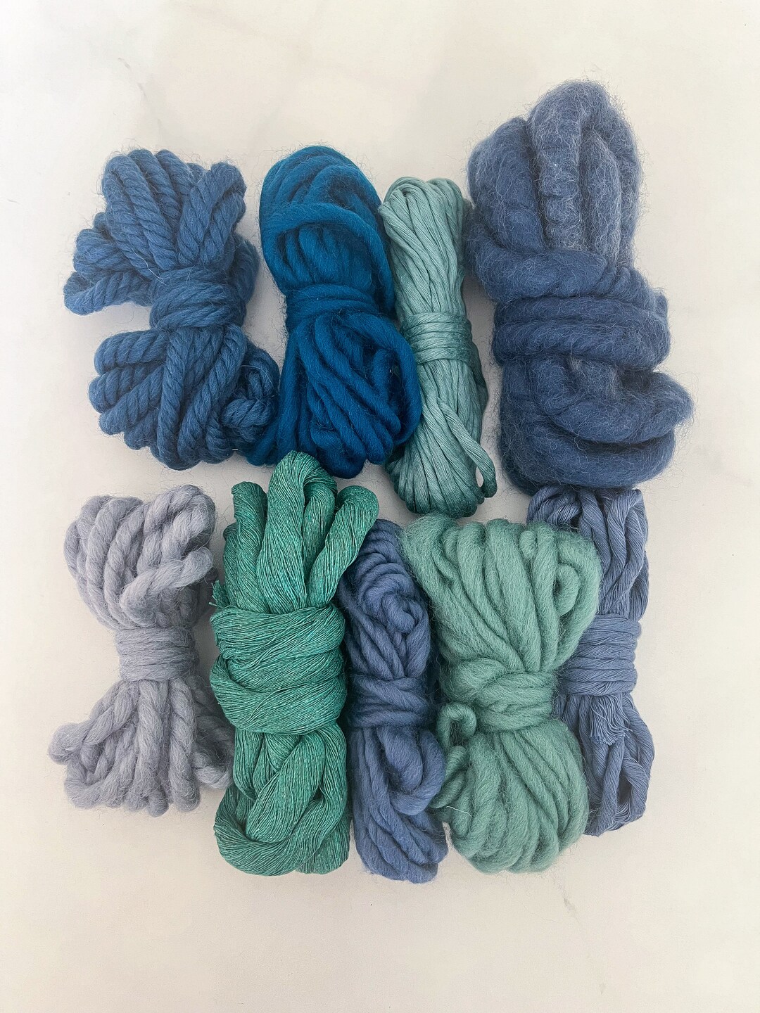 Weaving Fibre Pack Deep Ocean, Weaving Kit, Weaving Supplies, Blue ...