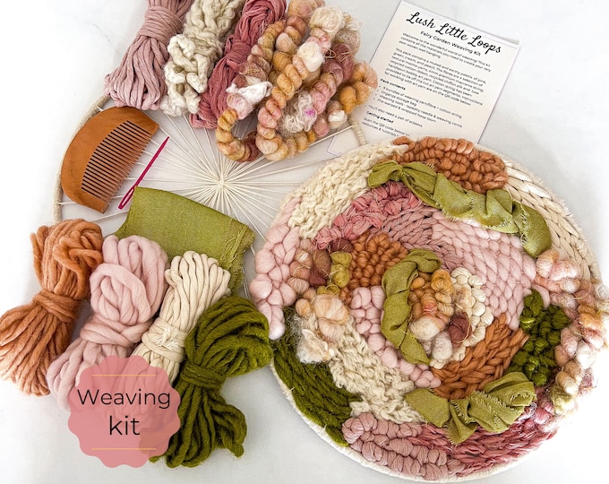 Circle Weaving Kit, Fairy Garden Weaving Fibre Pack, Craft Kit for ...