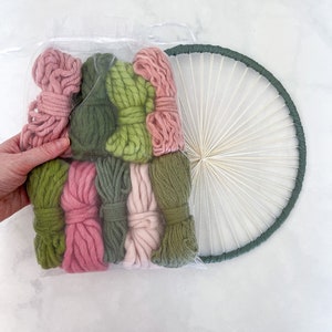 Circle Weaving Kit, Rose Garden Weaving Fibre Pack, Craft Kit for ...