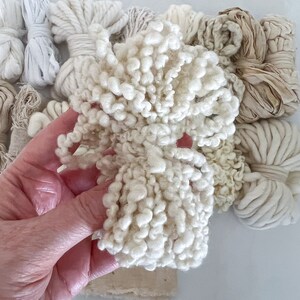 Weavers Fibre Bundle Natural White, Large Weaving Kit, Dyers Wool ...