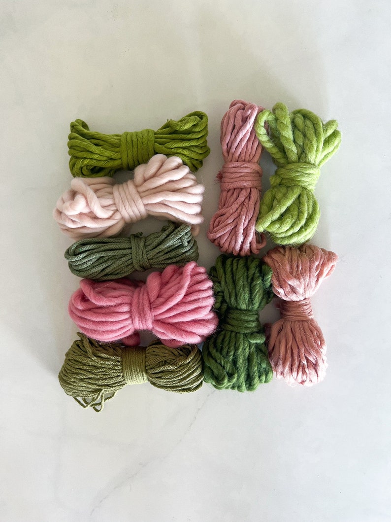 Circle Weaving Kit Rose Garden Weaving Fibre Pack Circle - Etsy