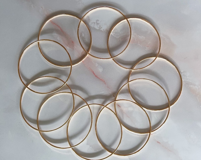 10 Pack Mini Metal Hoop Pack, 12.5 Cm Mini Circle Looms, Mini Floral ...