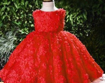 Red Baby Dress | Etsy