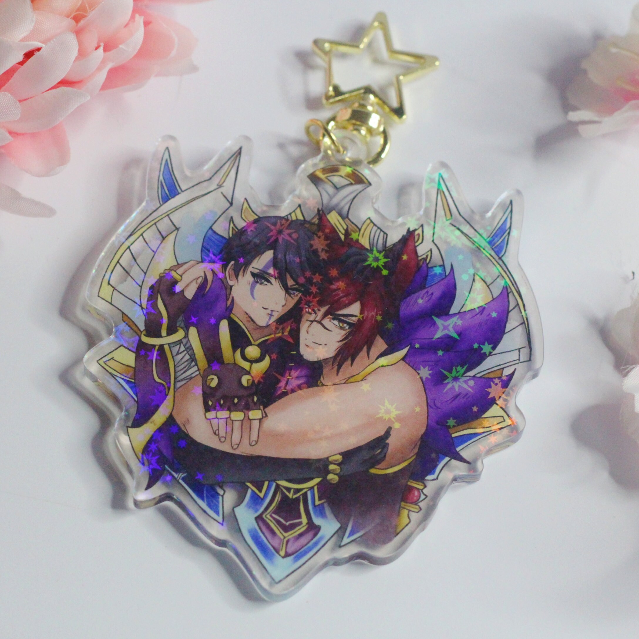 Settphel Sett Aphelios Couple Keychain League of Legends - Etsy