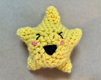 Mamar Paper Mario N64 Stars Crochet Pattern Star Doll Plush Craft Cute ...