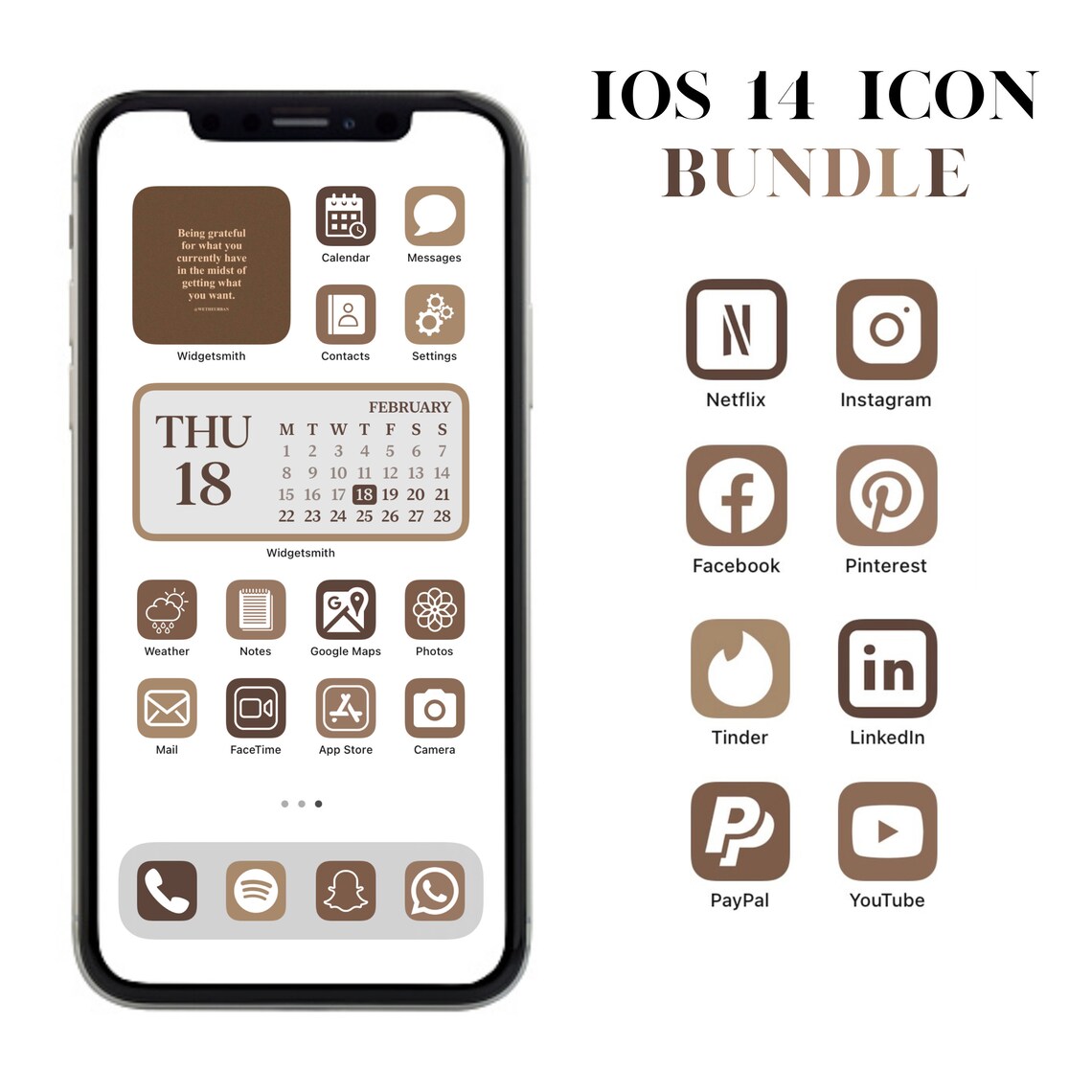 Brown iPhone Icons Ios 14 Icons App Icons Ios 14 - Etsy