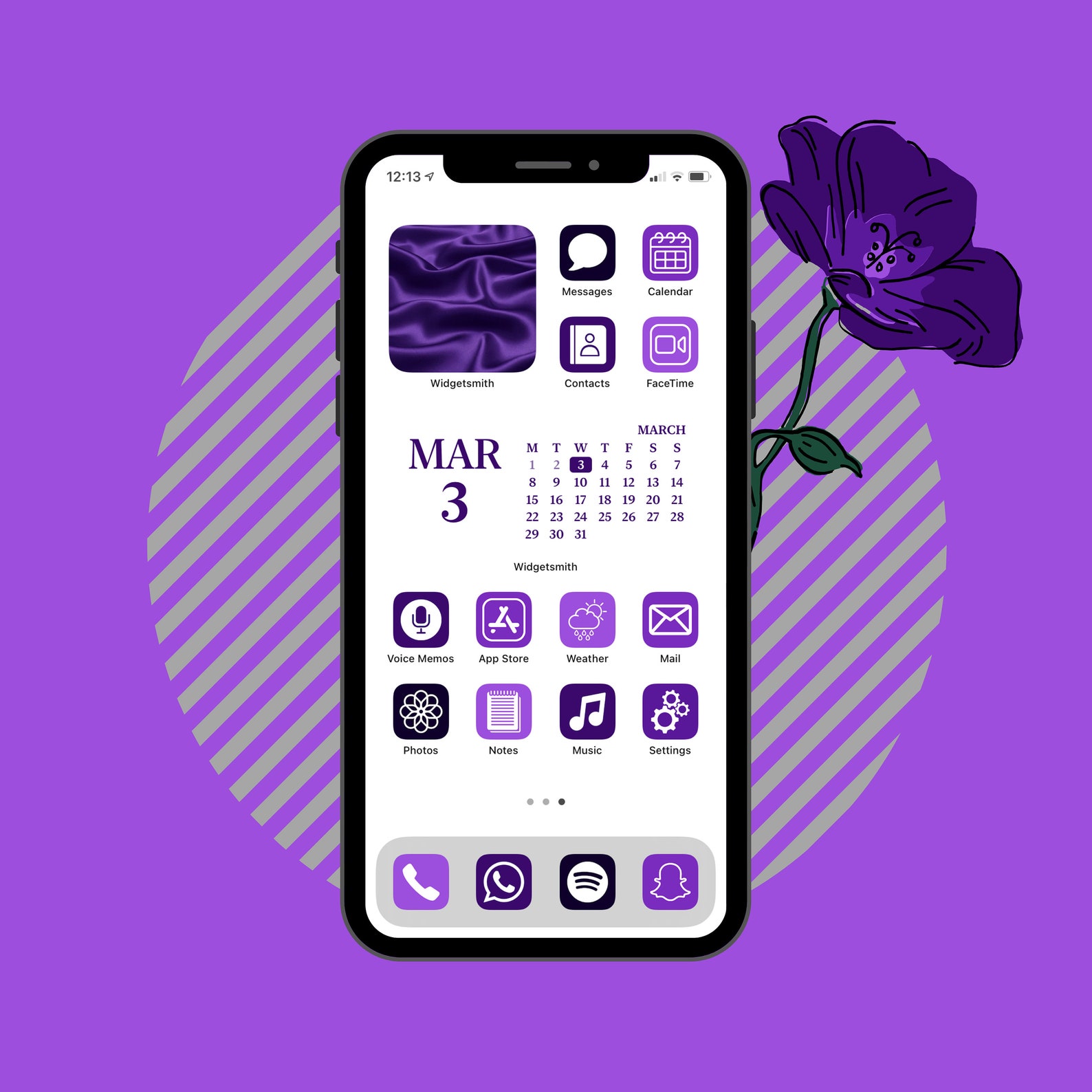 Purple iPhone Icons Ios 14 Icons App Icons Ios 14 - Etsy