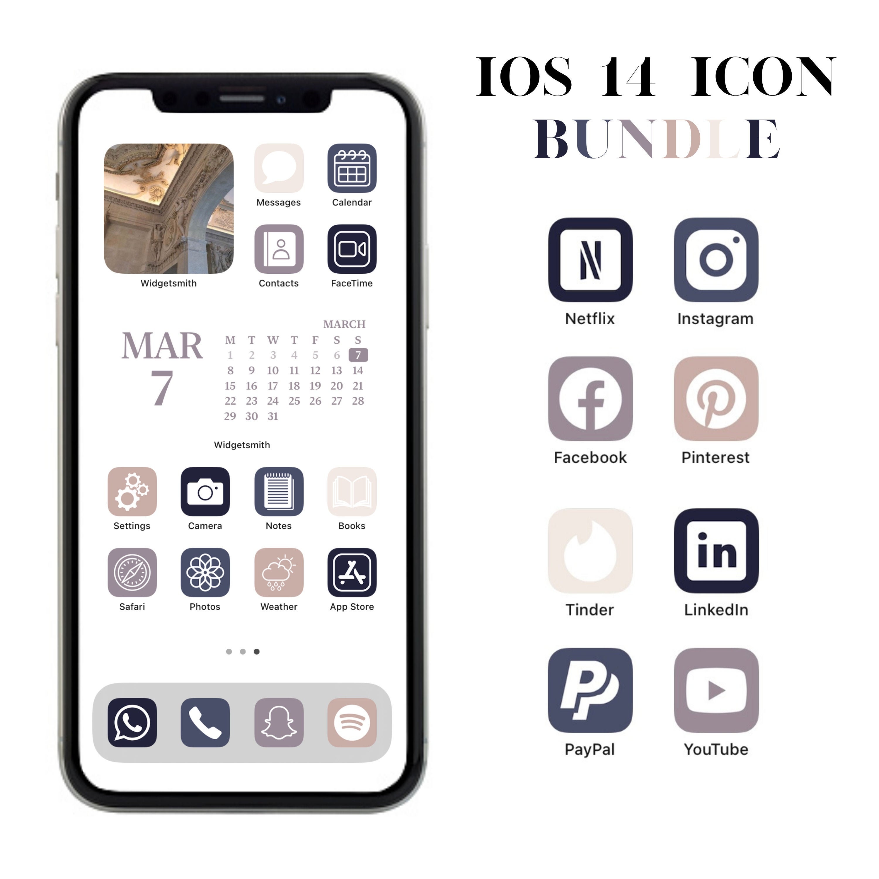 Cool Palette iPhone Icons Ios 14 Icons App Icons Ios 14 - Etsy
