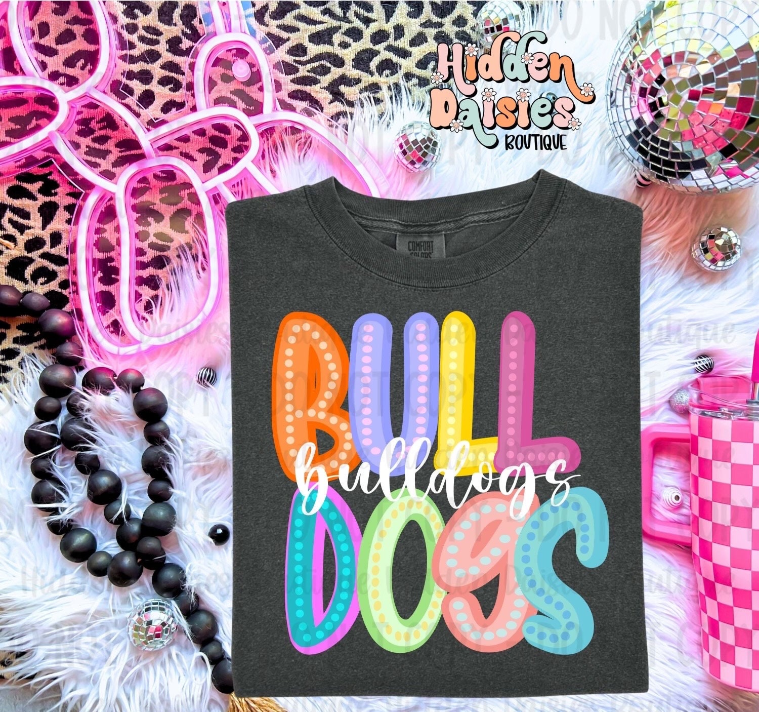 Digital File Only. Custom Mascot Shirt File. Trendy Mascots. Neon ...