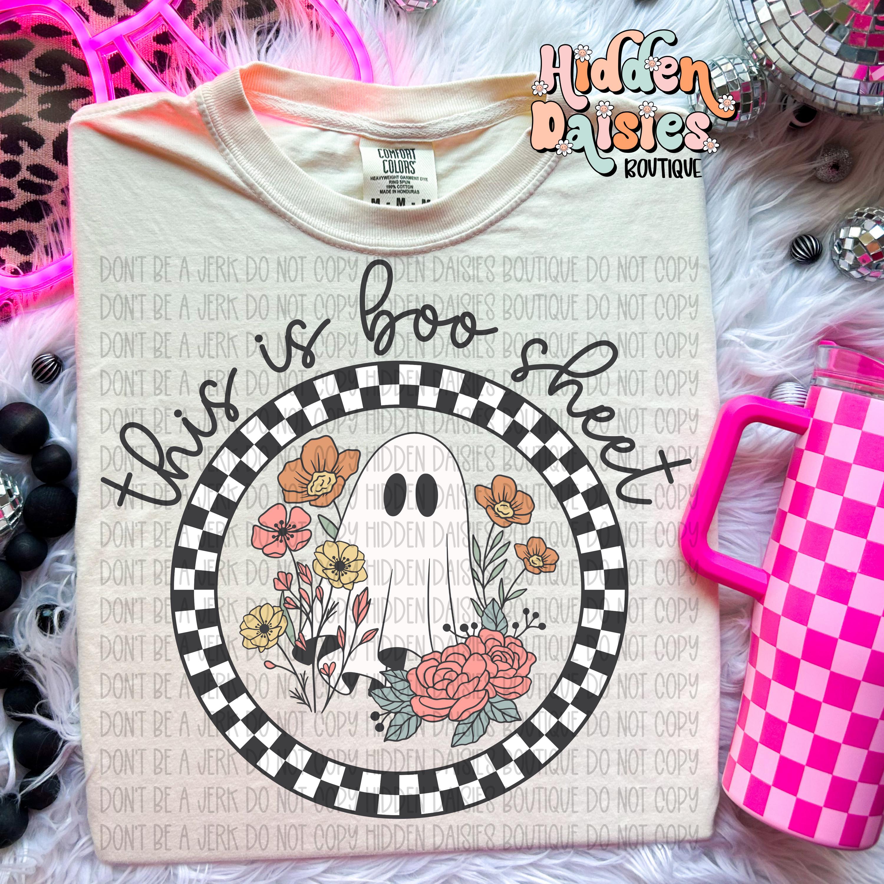 Boo Sheet. PNG. Halloween Digital File. Trendy Digital File. Cute Ghost ...