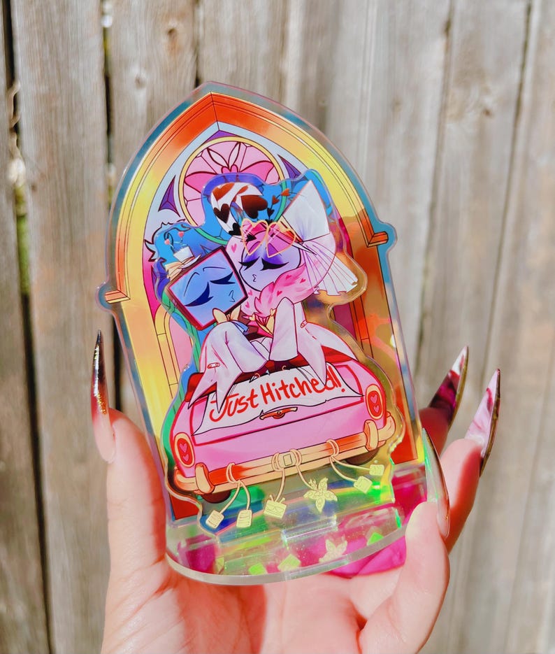 Hazbin Hotel | Staticmoth Exclusive "just Hitched" Acrylic Standee and ...