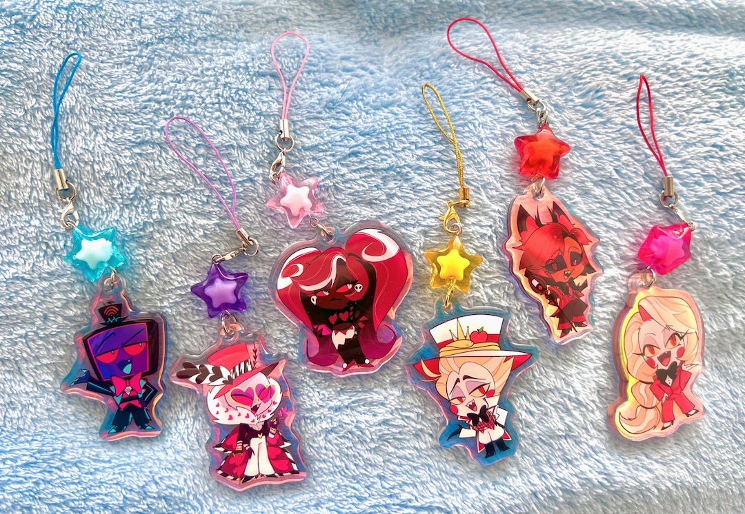 Hazbin Hotel Acrylic Star Bead Charms - Etsy