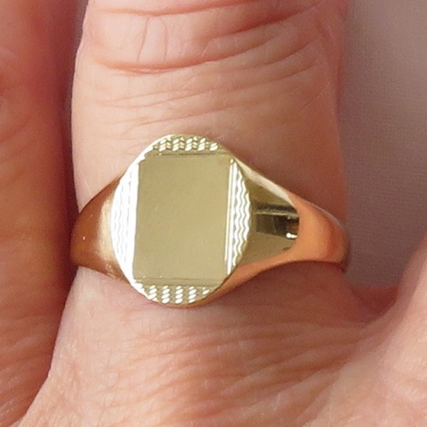 Large Signet Ring - Etsy