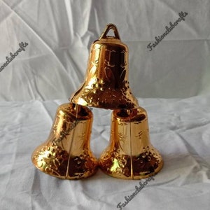 10 Piece of 5.5cm Golden Bell Christmas Tree Decoration Crafting ...