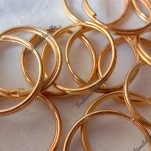 10 Pieces Packet Metal Ring Crafting Material Jewellery Making Keychain ...