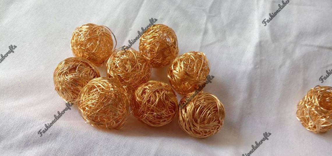 5 Pieces Metal Ball Shape Crafting Material Jewellery Making Keychain ...