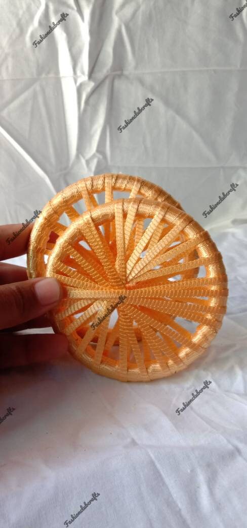 5 Pieces Woolen Bangle With Golden Lace Colorful Ring for - Etsy