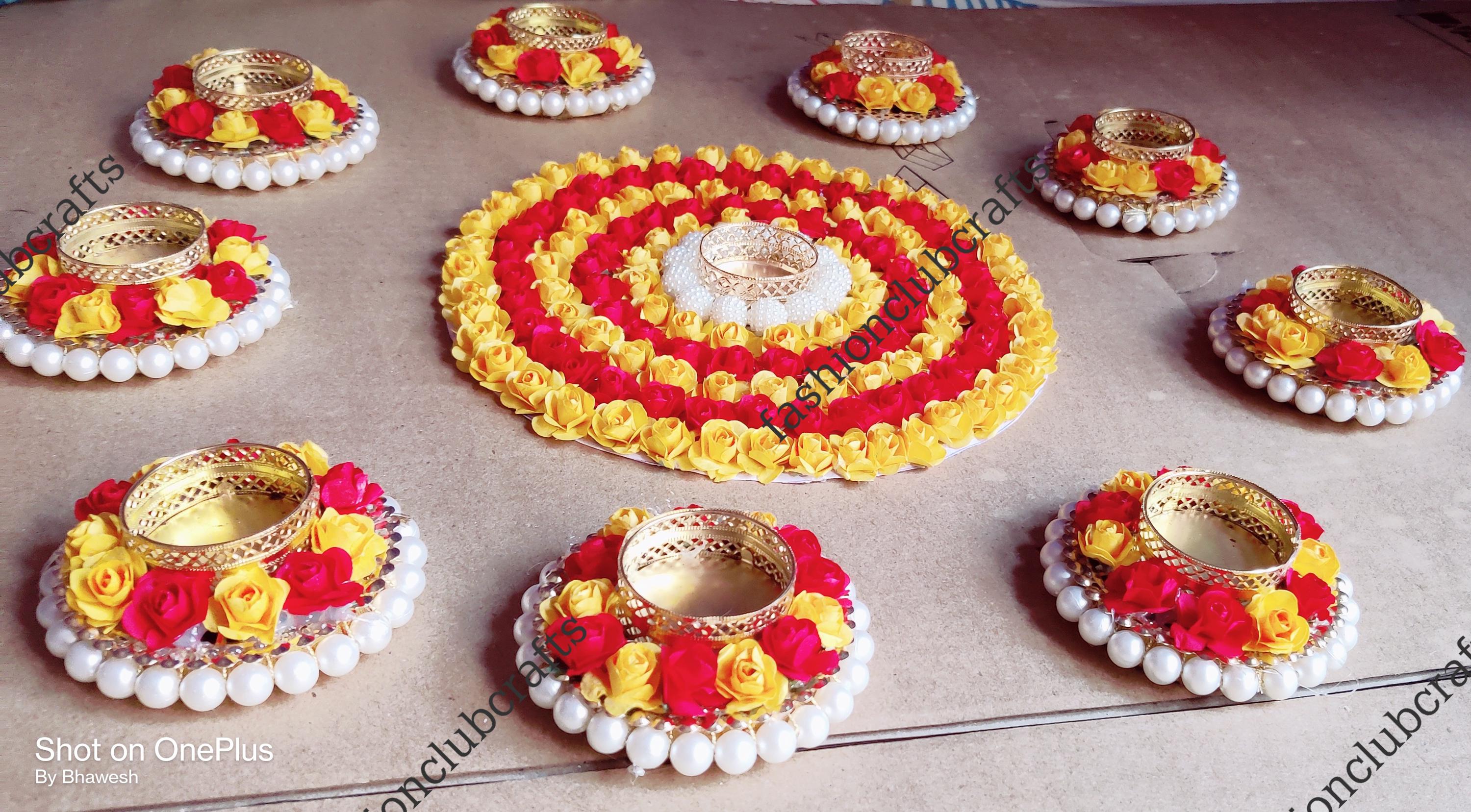 Papar Rose Flower Rangoli Beautiful Artificial Flower Rangoli Indian ...