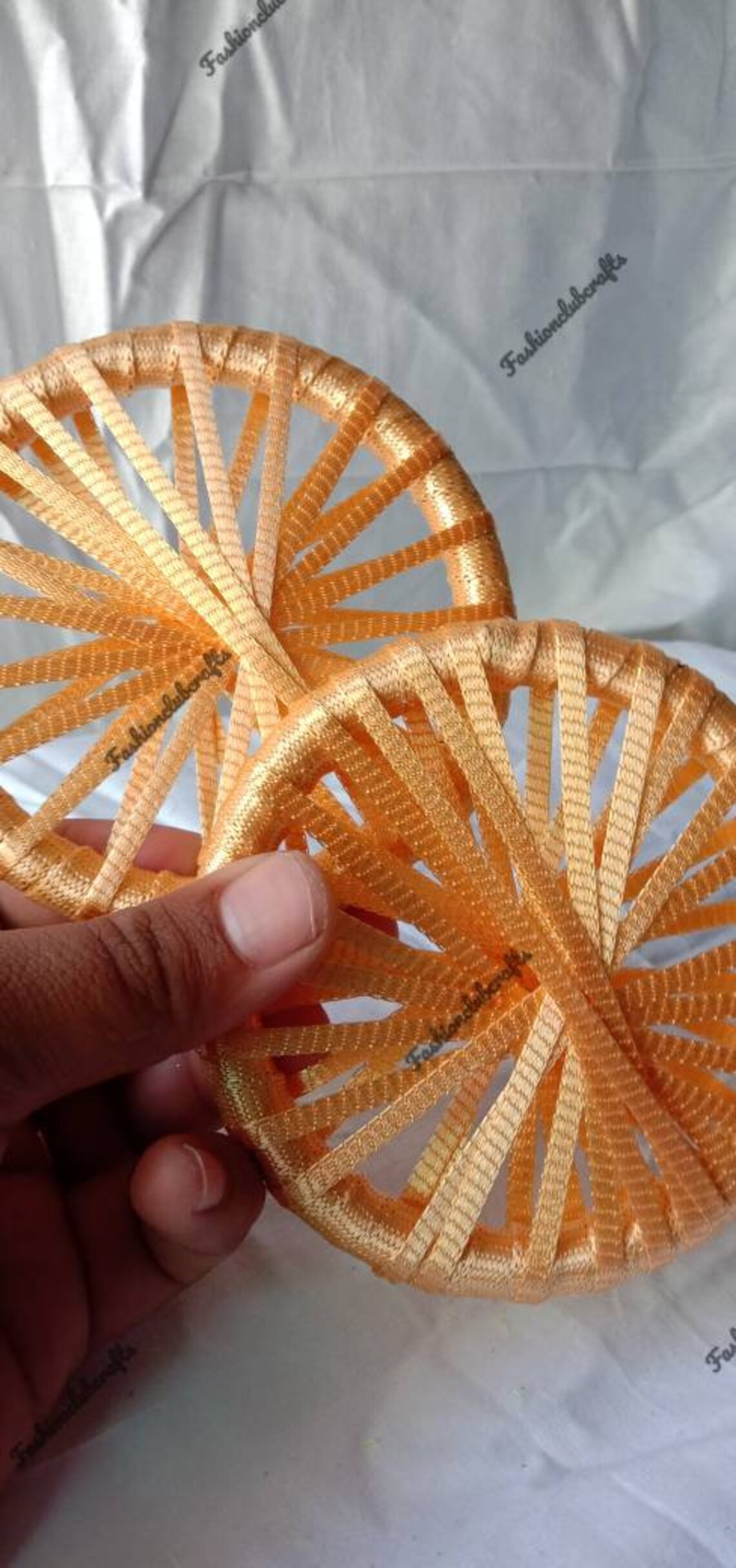 5 Pieces Woolen Bangle With Golden Lace Colorful Ring for - Etsy