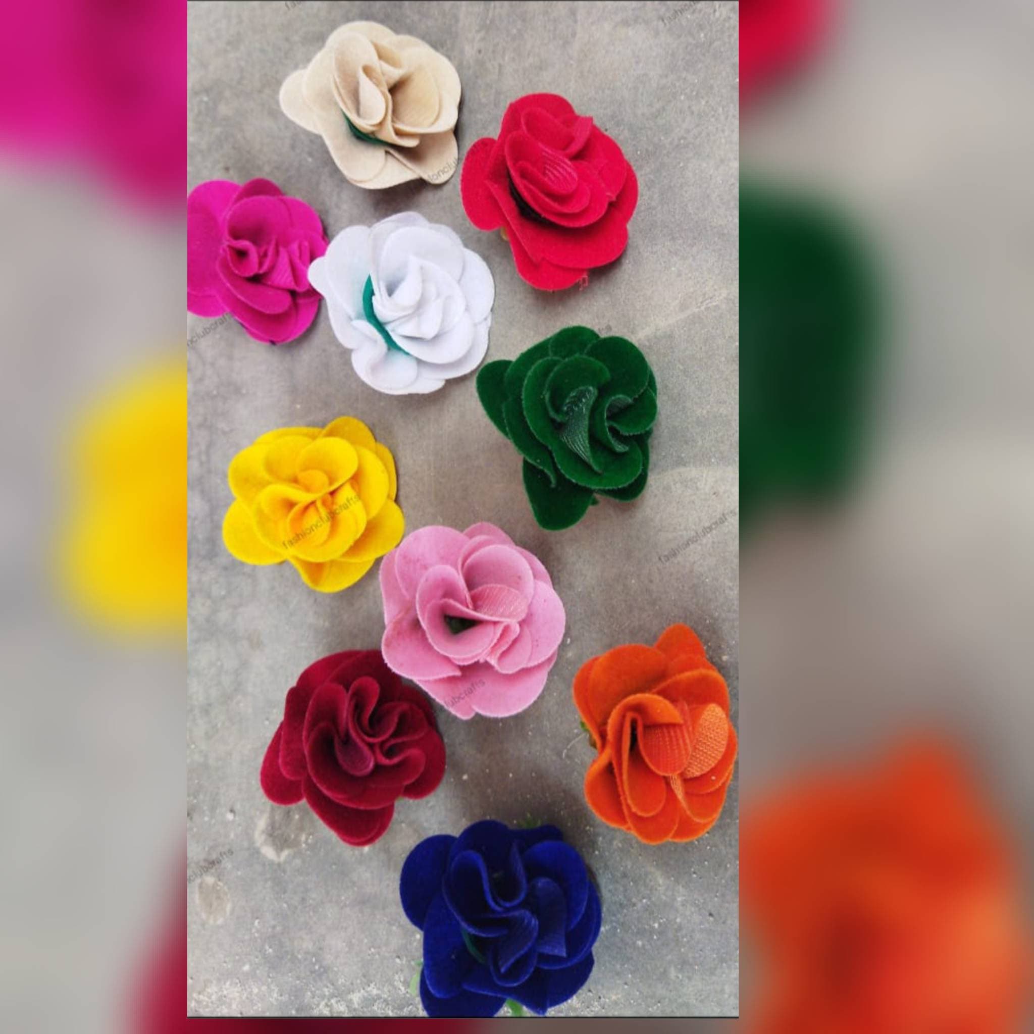 10 Piece Velvet Flower Artificial Flower Real Looking - Etsy