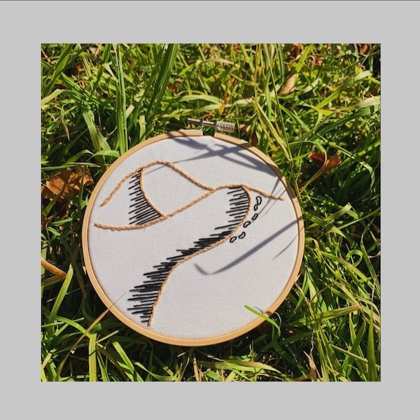 Footprints in the Sand Embroidery - Etsy