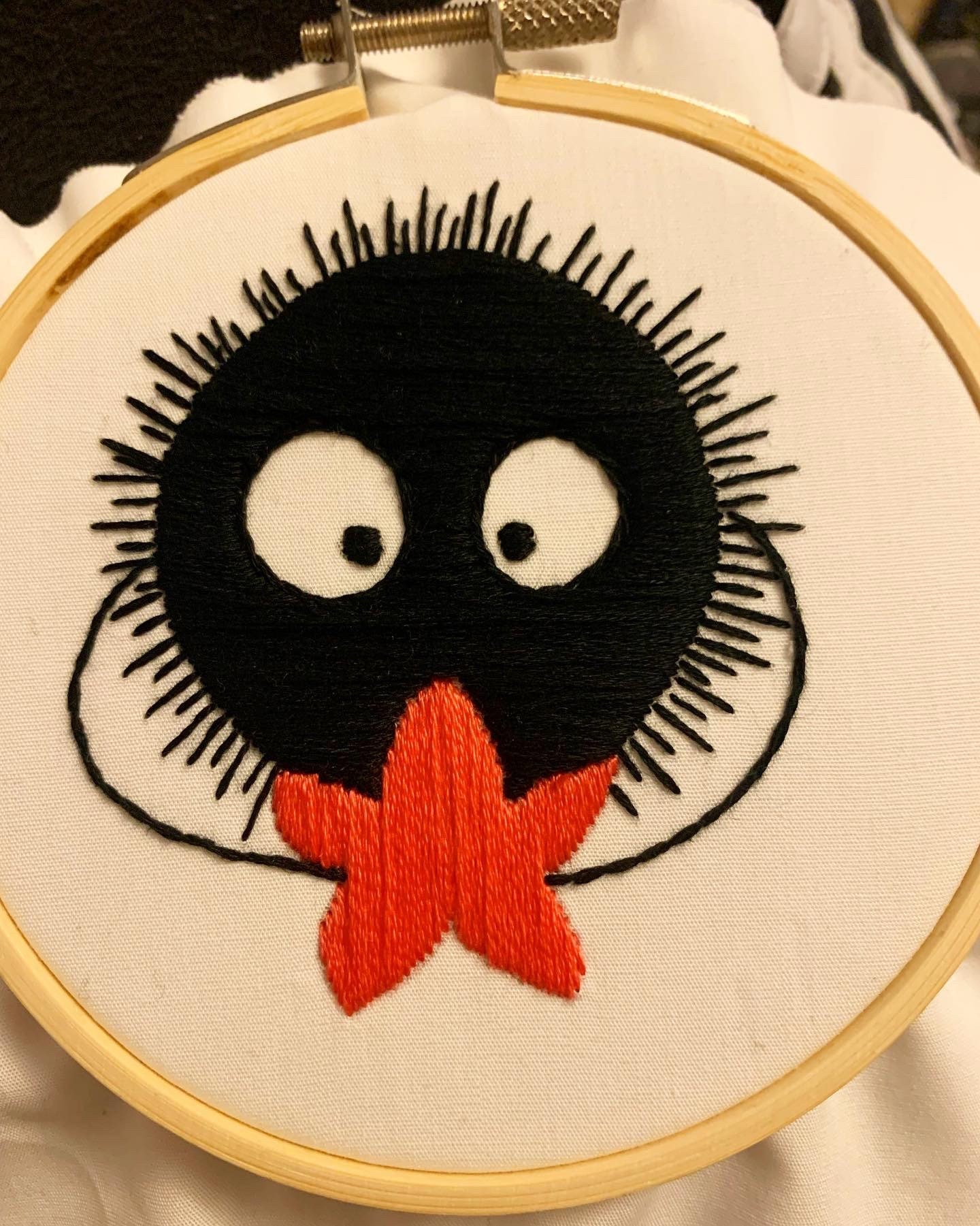 Soot Sprite Studio Ghibli Custom Made Embroidery - Etsy