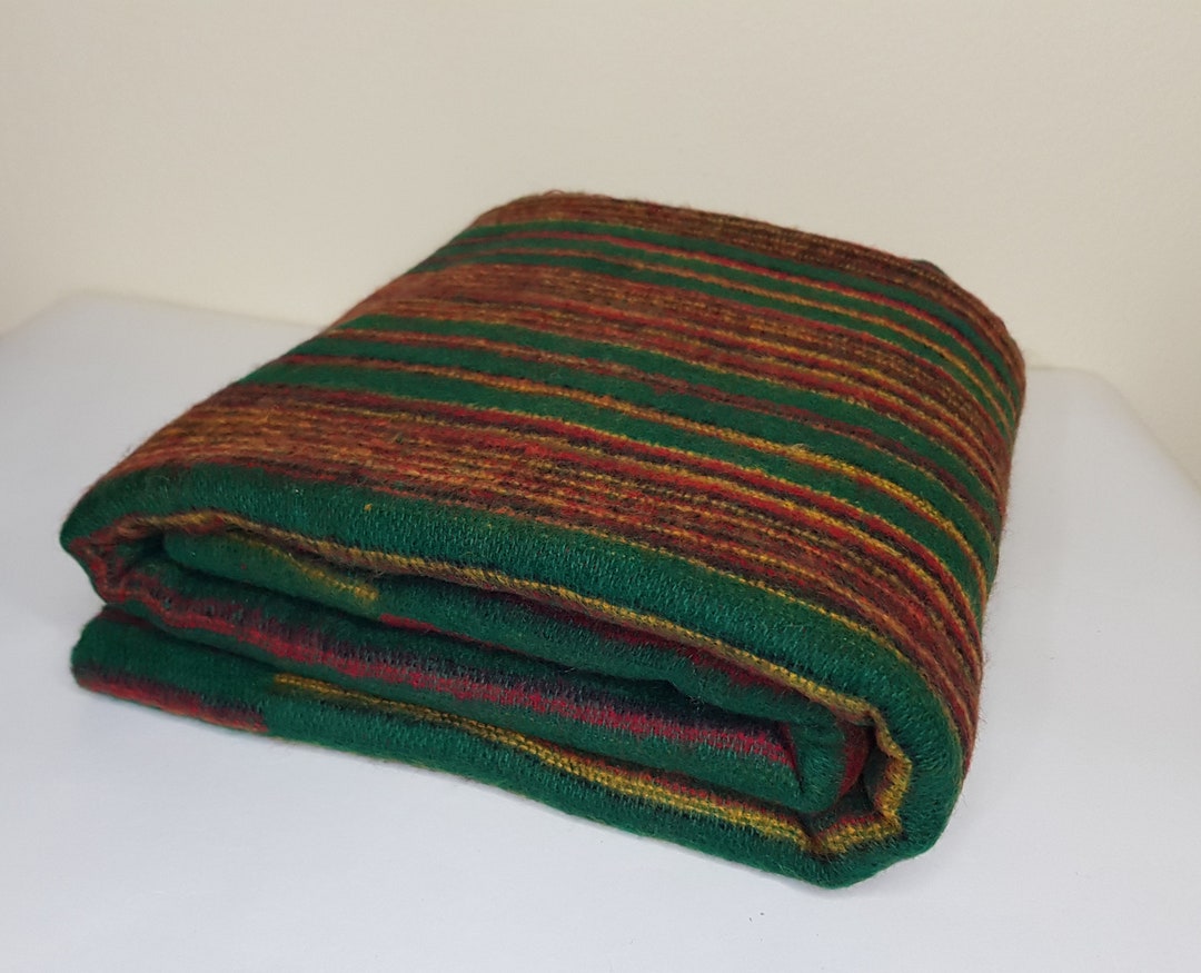Yak Wool Blanket/shawl/ Wrap Blanket Yak Wool Hand-loomed in Nepal ...