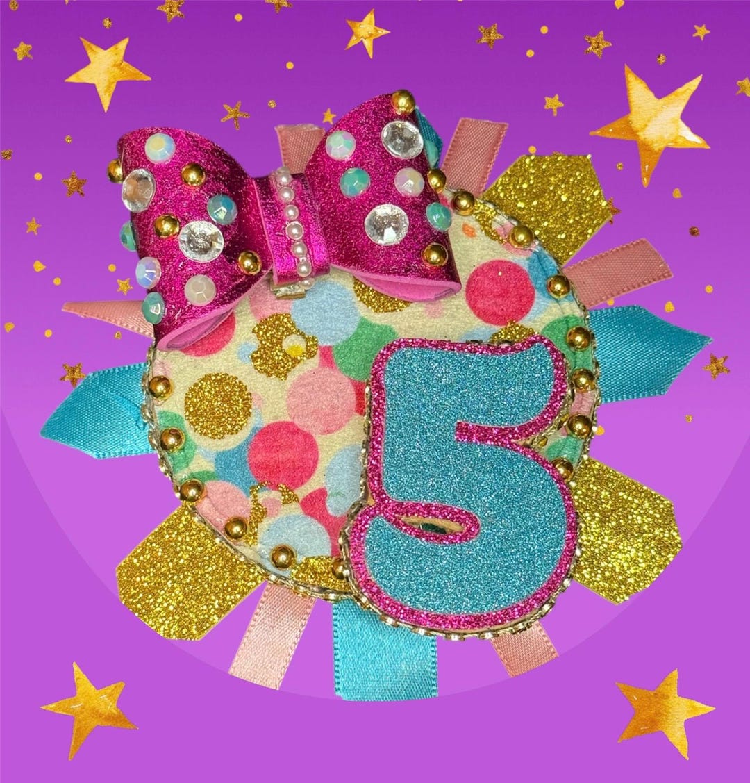 Birthday Badge for Girls - Etsy