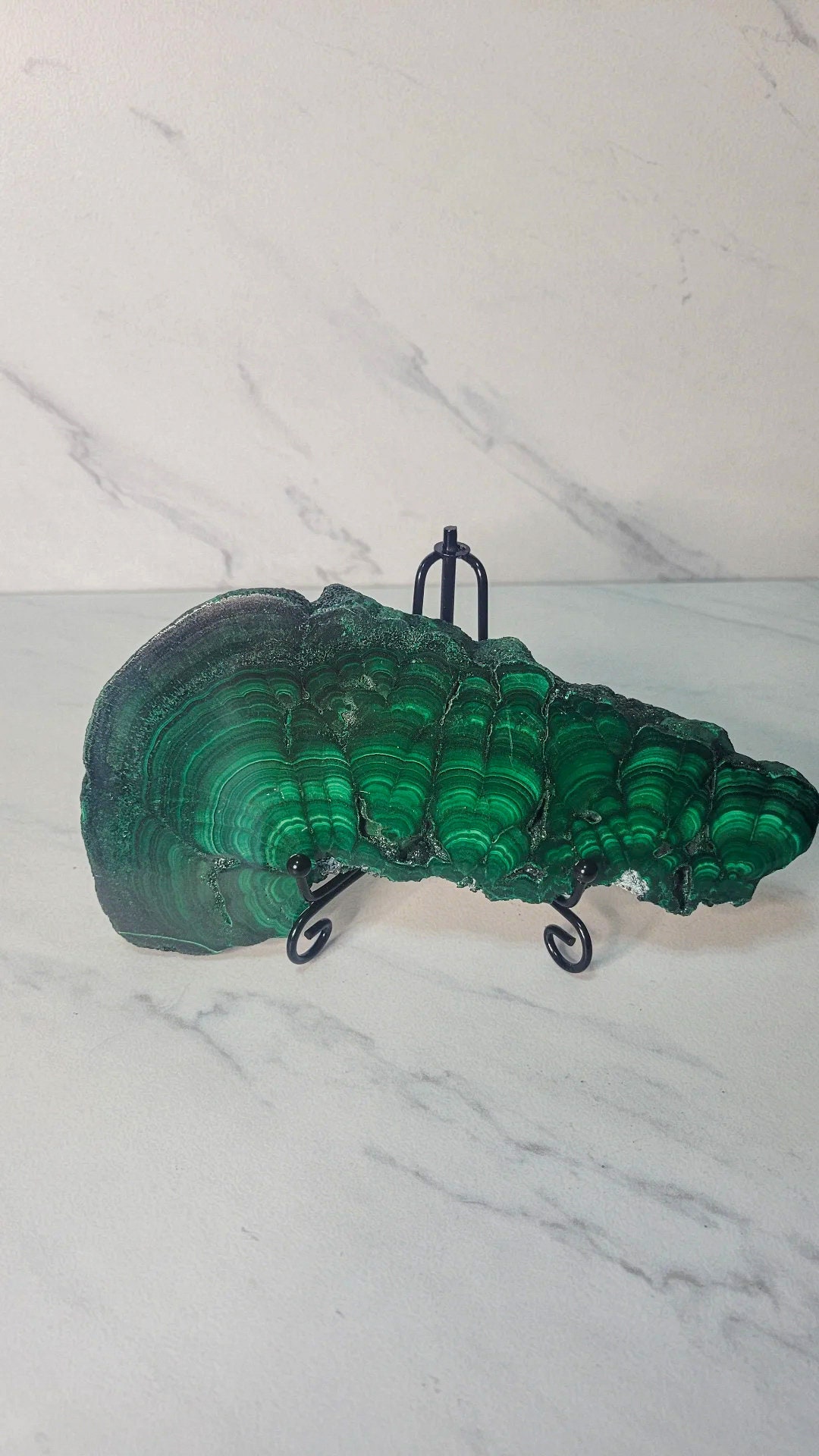 Large Malachite Slab / Druzy Malachite Crystal Slab - Etsy