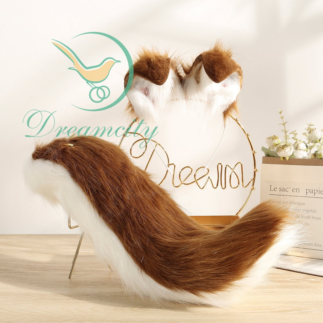 Sheepdog Ears and Plush Dog Tail-cosplay-butt Plug-handmade Animal Ears ...
