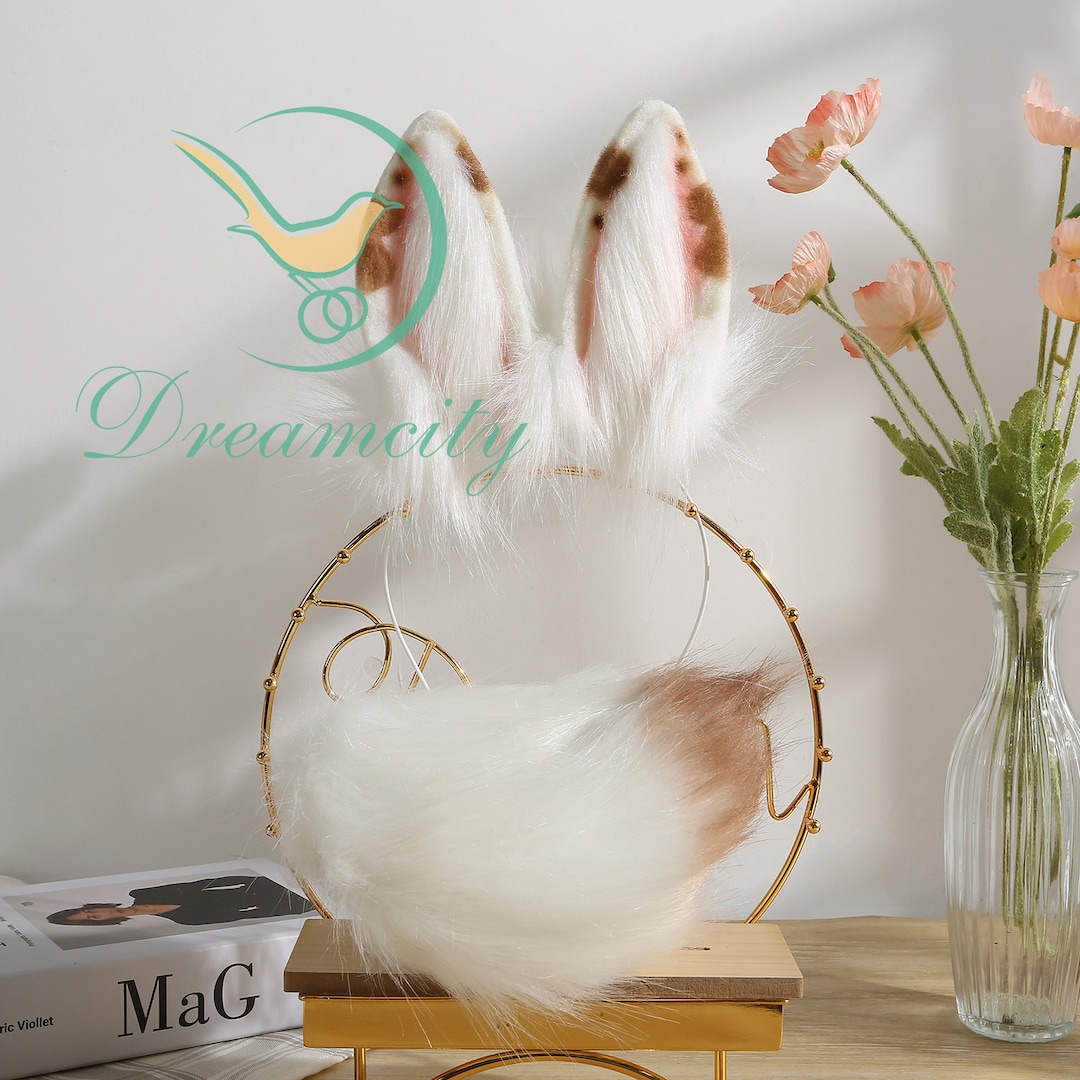 Spotted Rabbit Ears and Rabbit Tails Plugs Can Be Added as Ears and ...