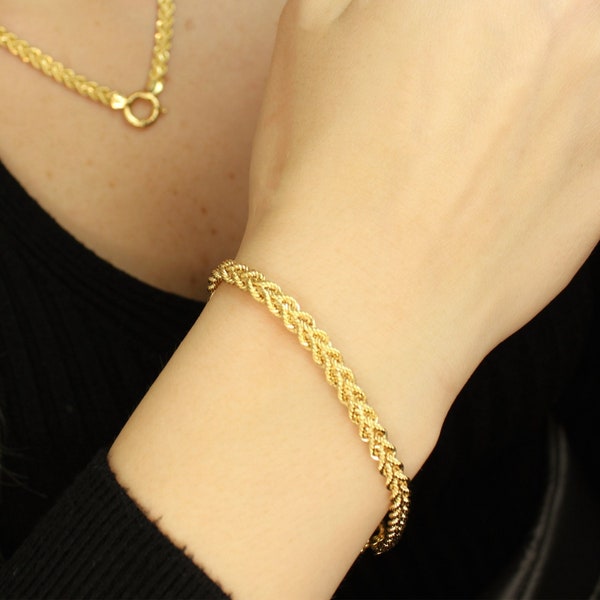 Gold Rope Bracelet - Etsy