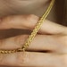 Gold Rope Necklace 14k Solid Gold Braided Rope Chain Pendant Gold Chain ...