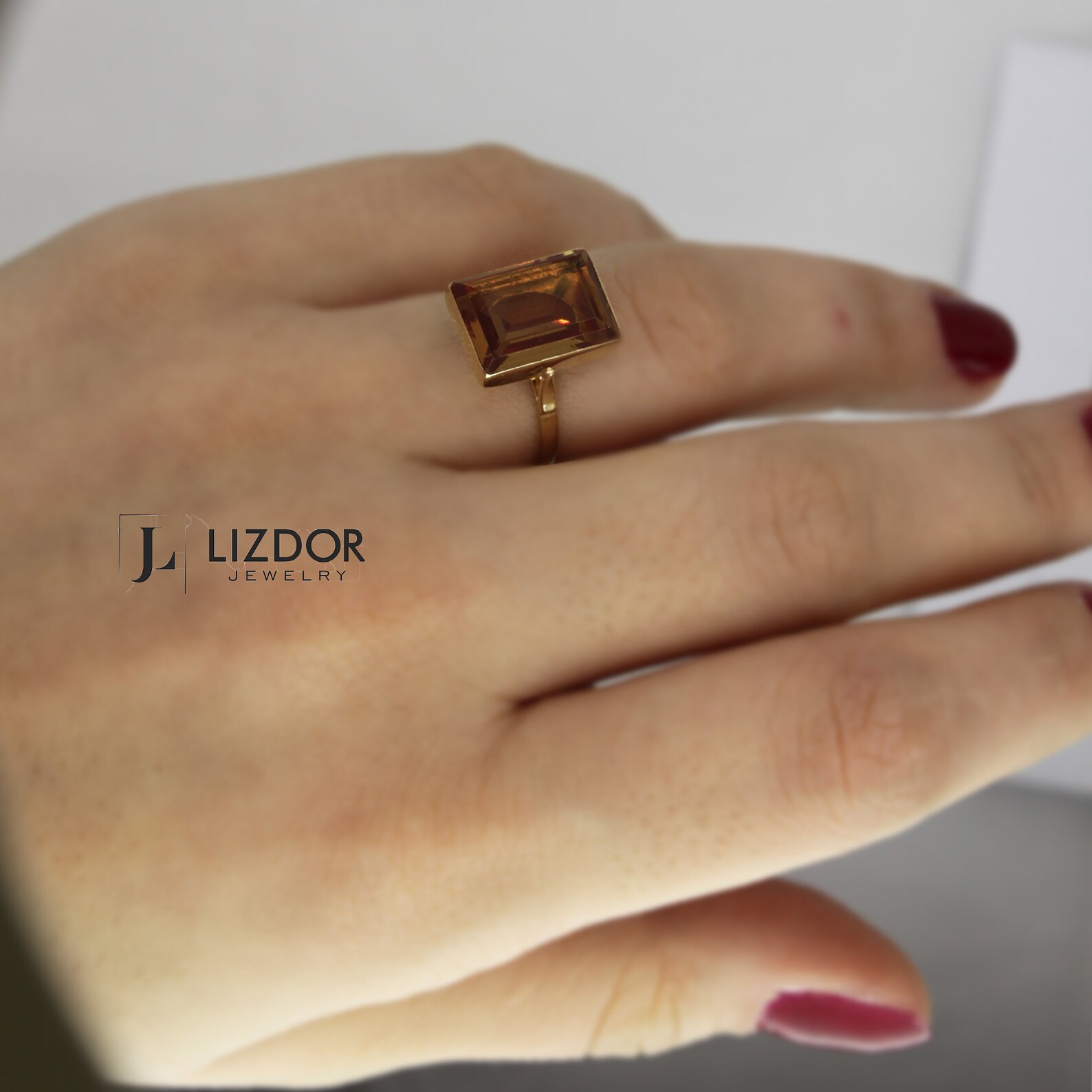 Zultanite Ring 14k Gold Real Rectangle Sultanite Gemstone Ring - Etsy