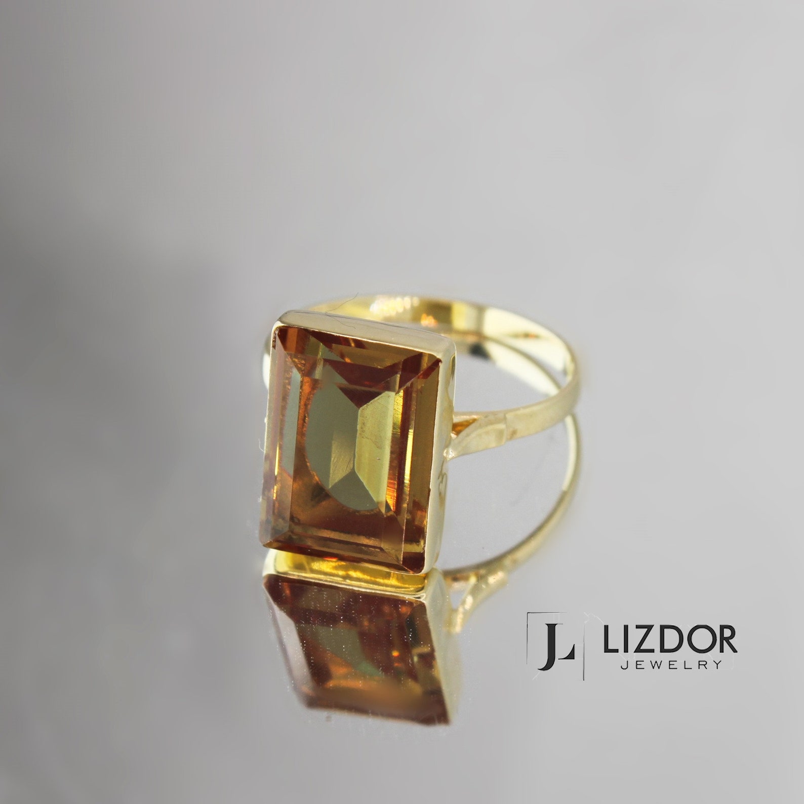 Zultanite Ring 14k Gold Real Rectangle Sultanite Gemstone Ring - Etsy