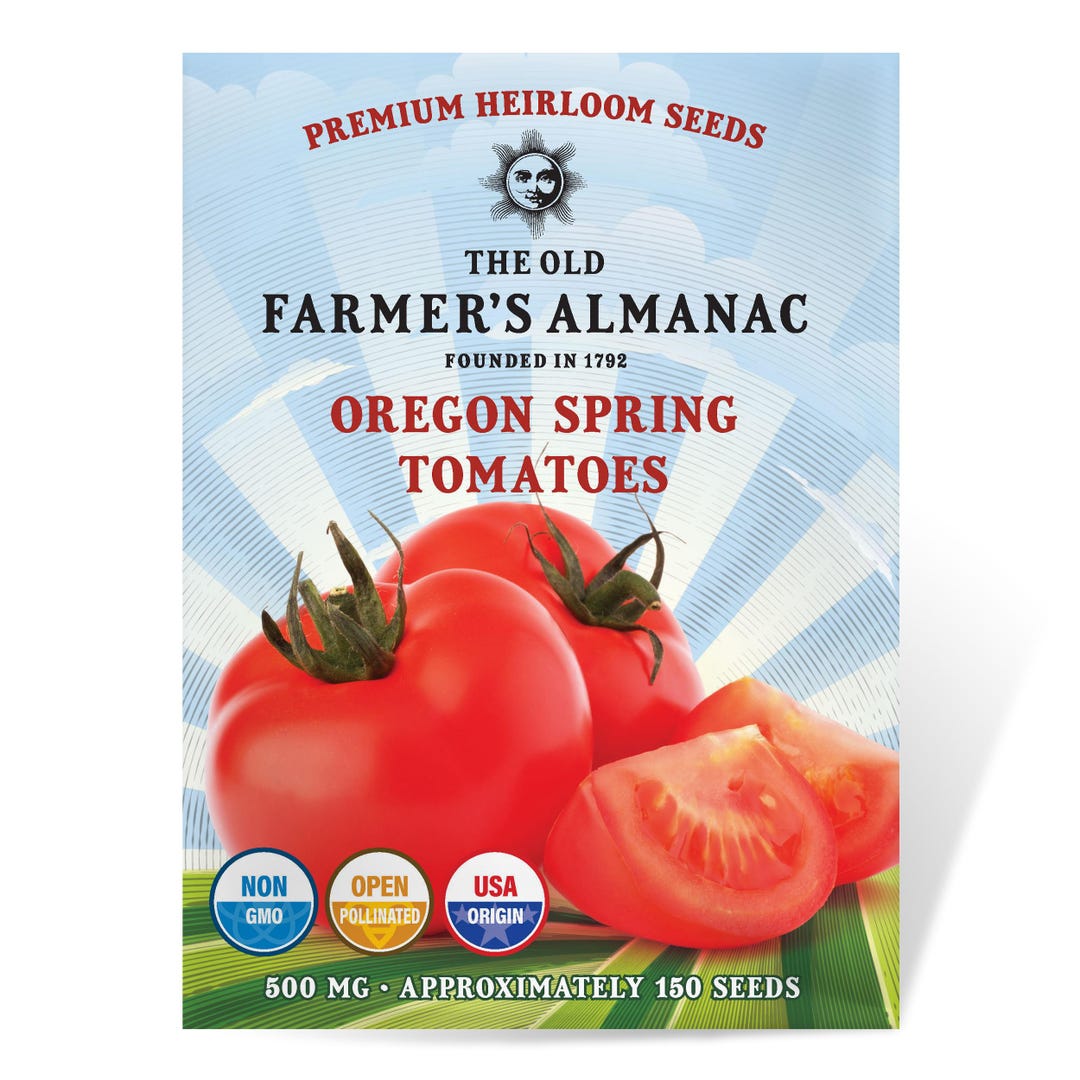Heirloom Oregon Spring Tomato Seeds - the Old Farmer's Almanac Premium ...