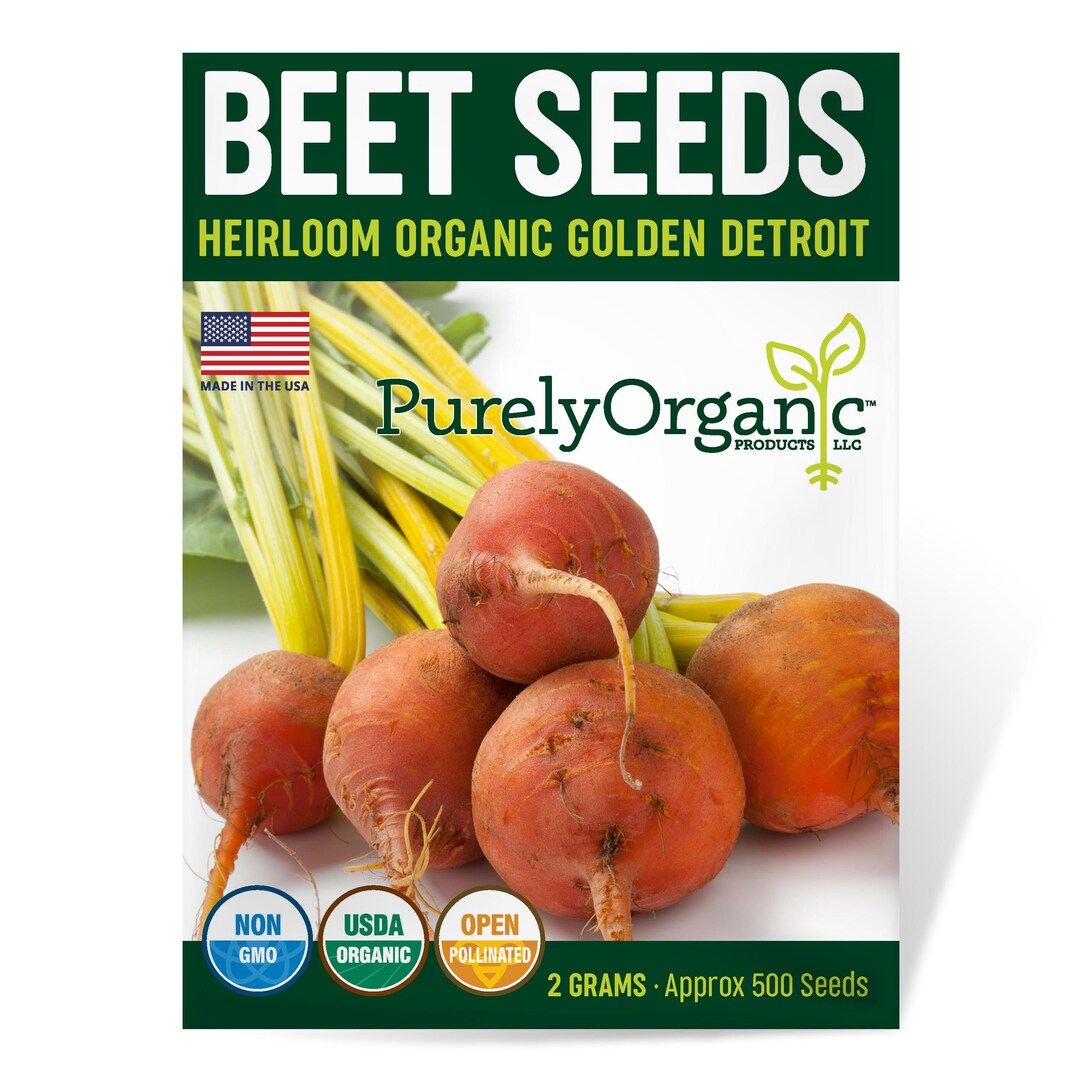 Organic Golden Detroit Beet Seeds - USDA Organic, Non-gmo, Open ...