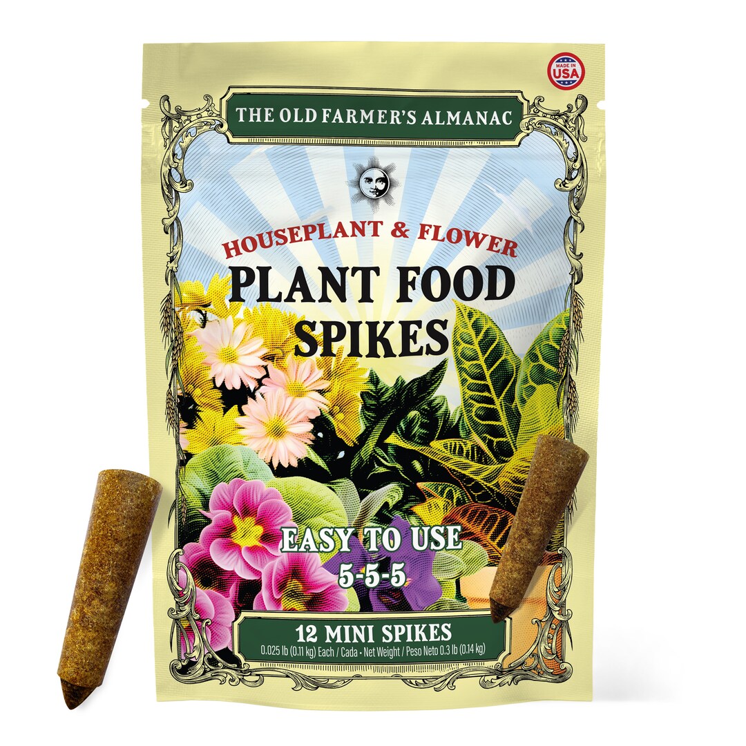 Houseplant & Flower Plant Food Spikes: the Old Farmer's Almanac, NPK 5 ...