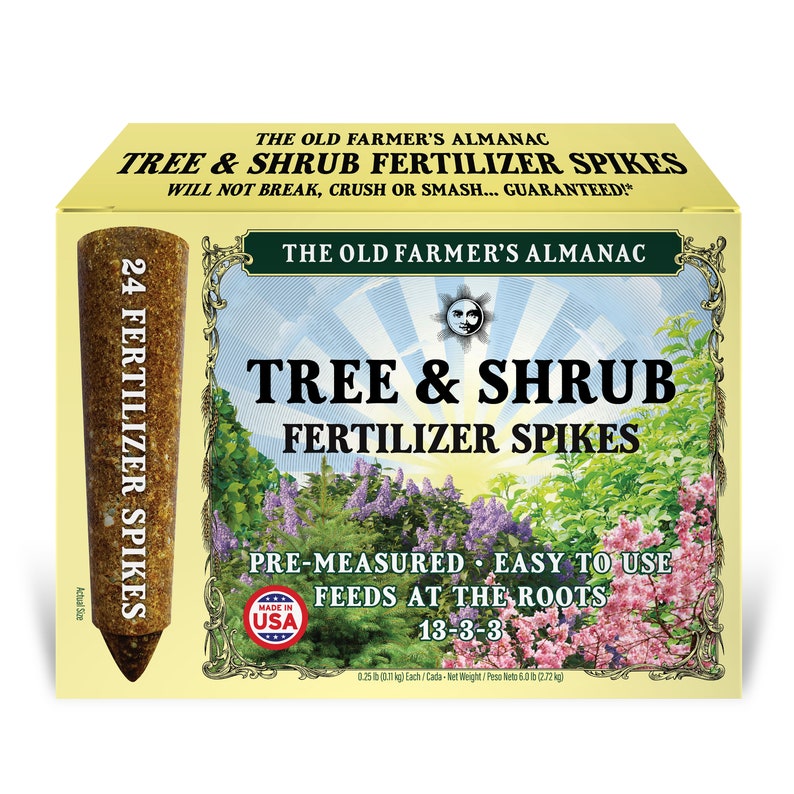 Tree & Shrub Fertilizer Spikes: the Old Farmer's Almanac, NPK 13-3-3 - Etsy